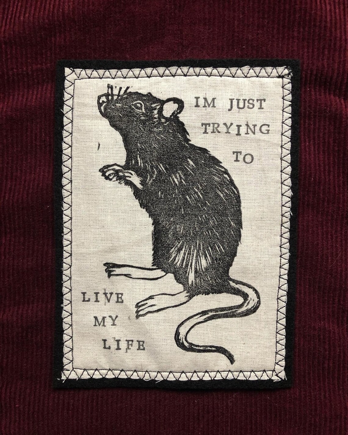 Handmade Rat Patch Rat Patch Rat Accessories Animal - Etsy