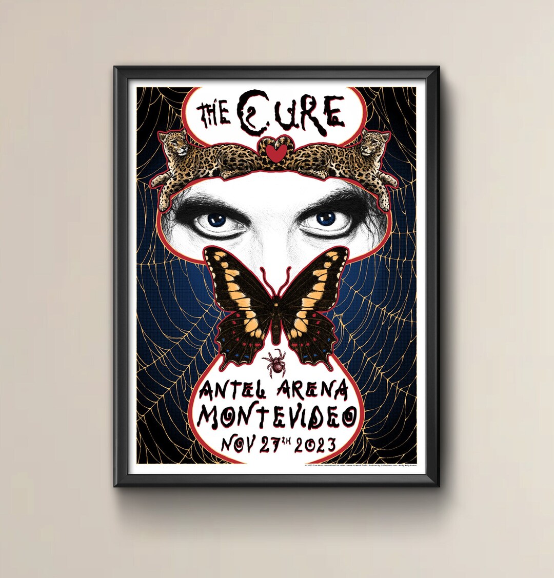 Official The Cure Shows Of A Lost World 2023 Tour Poster Montevideo