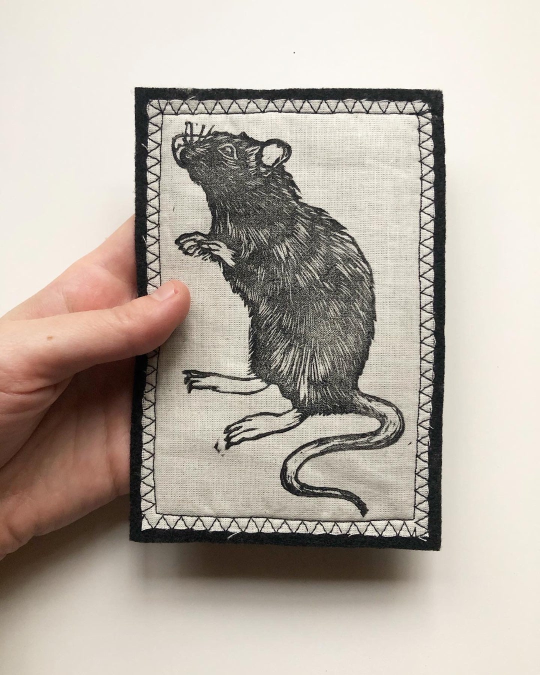 Handmade No Text Rat Patch Rat Accessories Rat Rats Iron on Patch ...