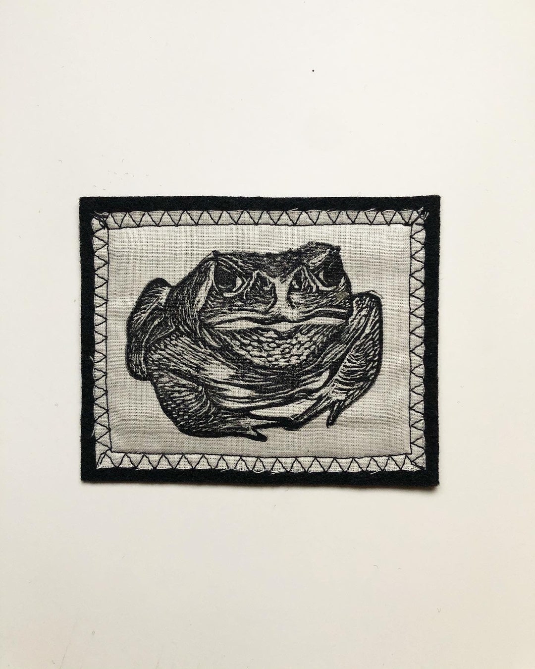 Handmade Toad Patch No Text- Frog Patch - Toad Patch - Iron on Patch ...
