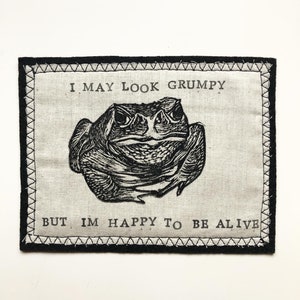 Handmade Toad Patch - Iron on Toad Patch - Sew on Toad Patch - Frog ...