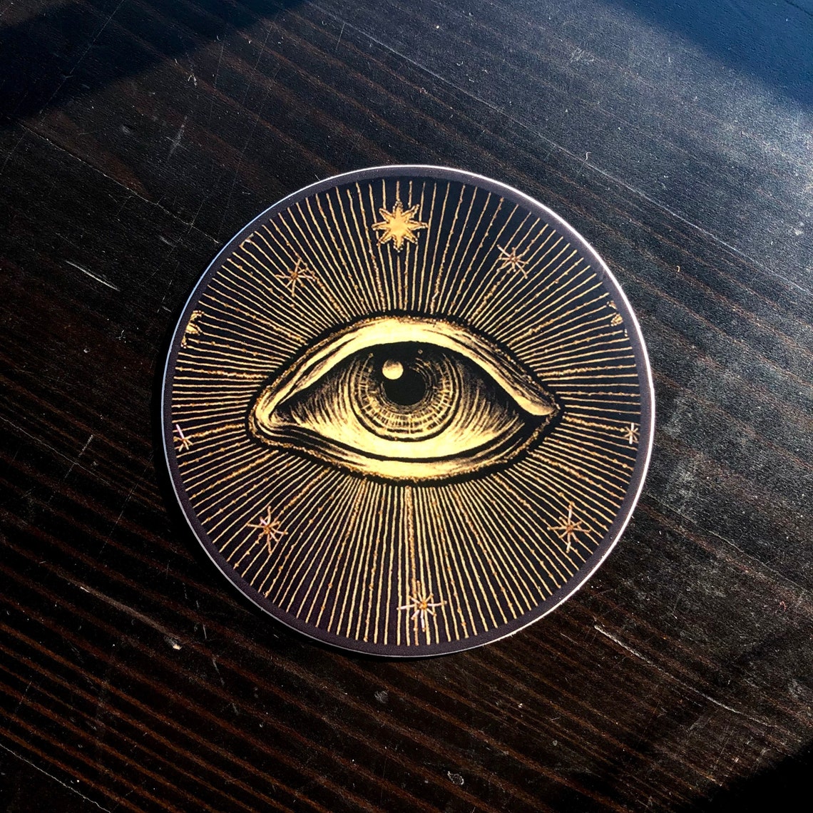 Golden Eye Vinyl Sticker All Seeing Eye Vinyl Sticker - Etsy