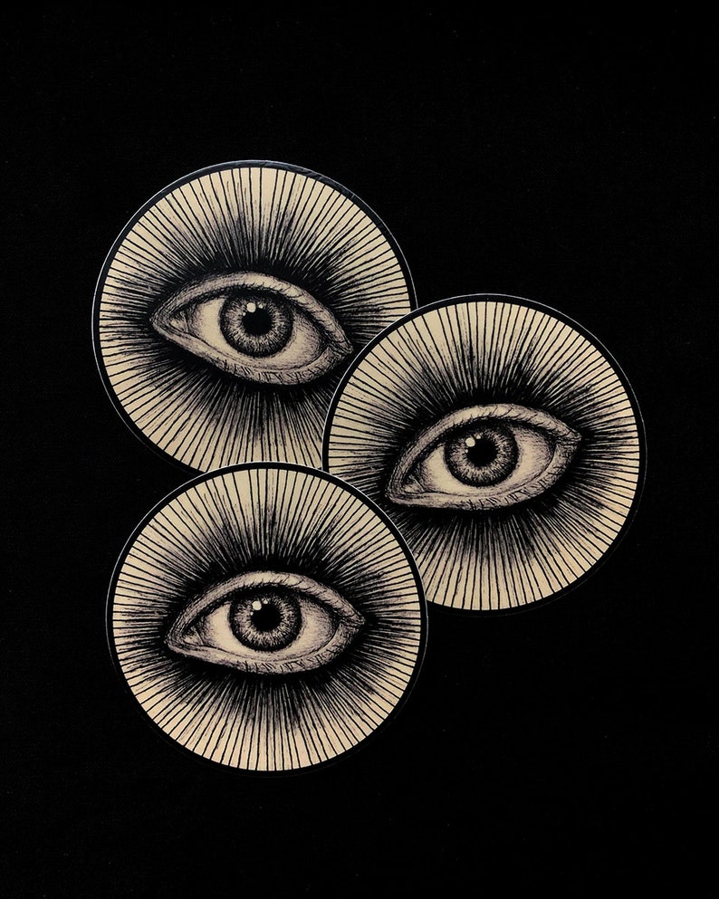 Eye Vinyl Sticker Waterproof Sticker Vinyl Phone Sticker - Etsy