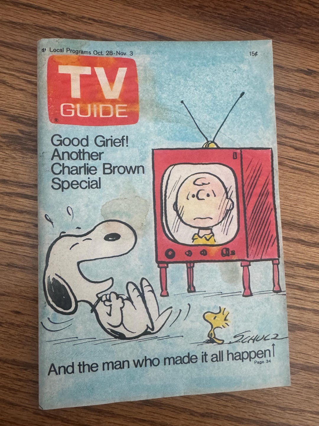 RARE Vintage Peanuts, Snoopy TV Guide Book. - Etsy
