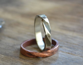 Rustic mens ring | Etsy