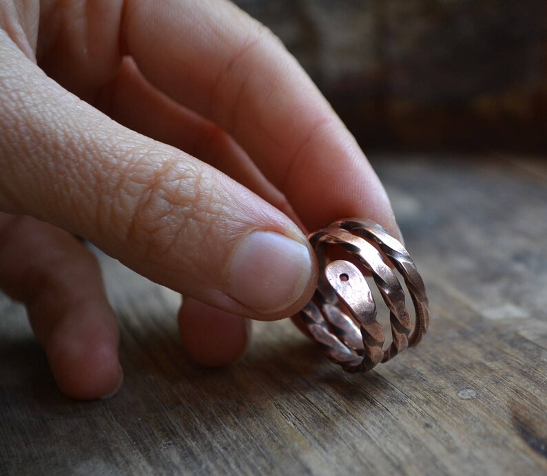 Snake ring hand forged snake ring serpent ring torc ring | Etsy