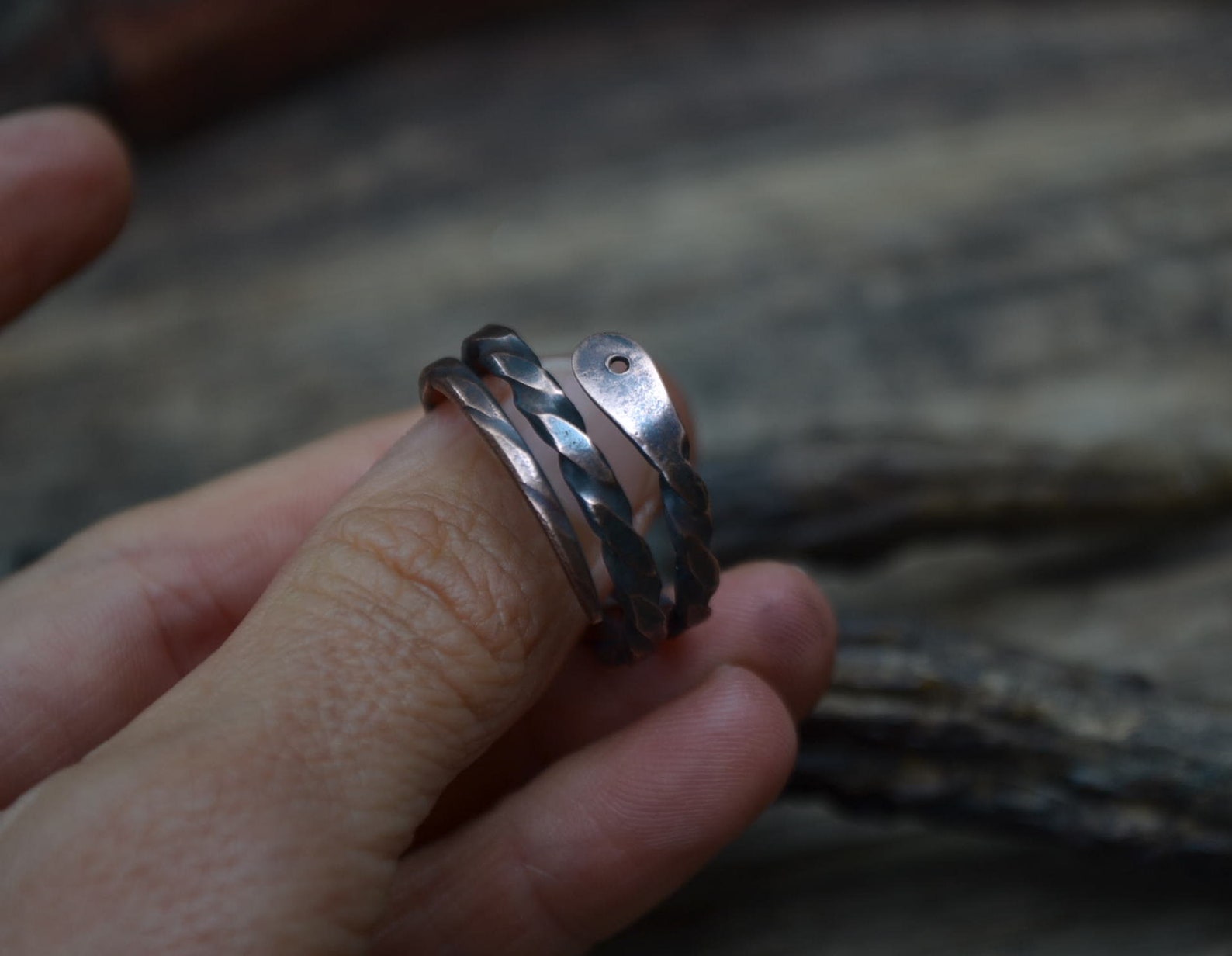 Snake ring hand forged snake ring serpent ring torc ring | Etsy