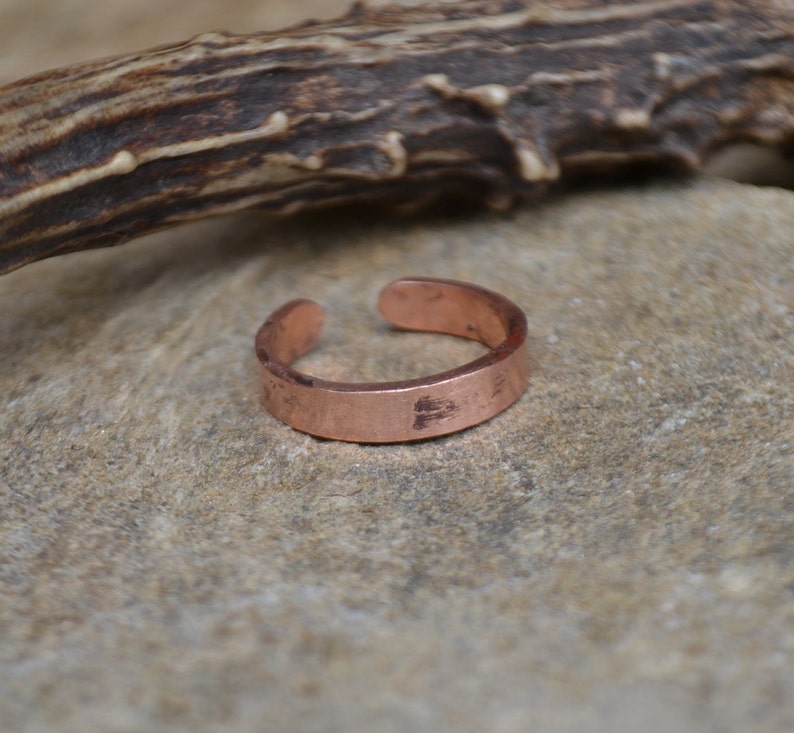 Adjustable Copper Ring Band Simple Copper Adjustable Ring - Etsy