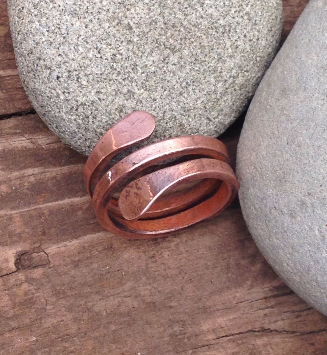 Men Copper Ring Men's Copper Ring Men's Rustic Ring | Etsy