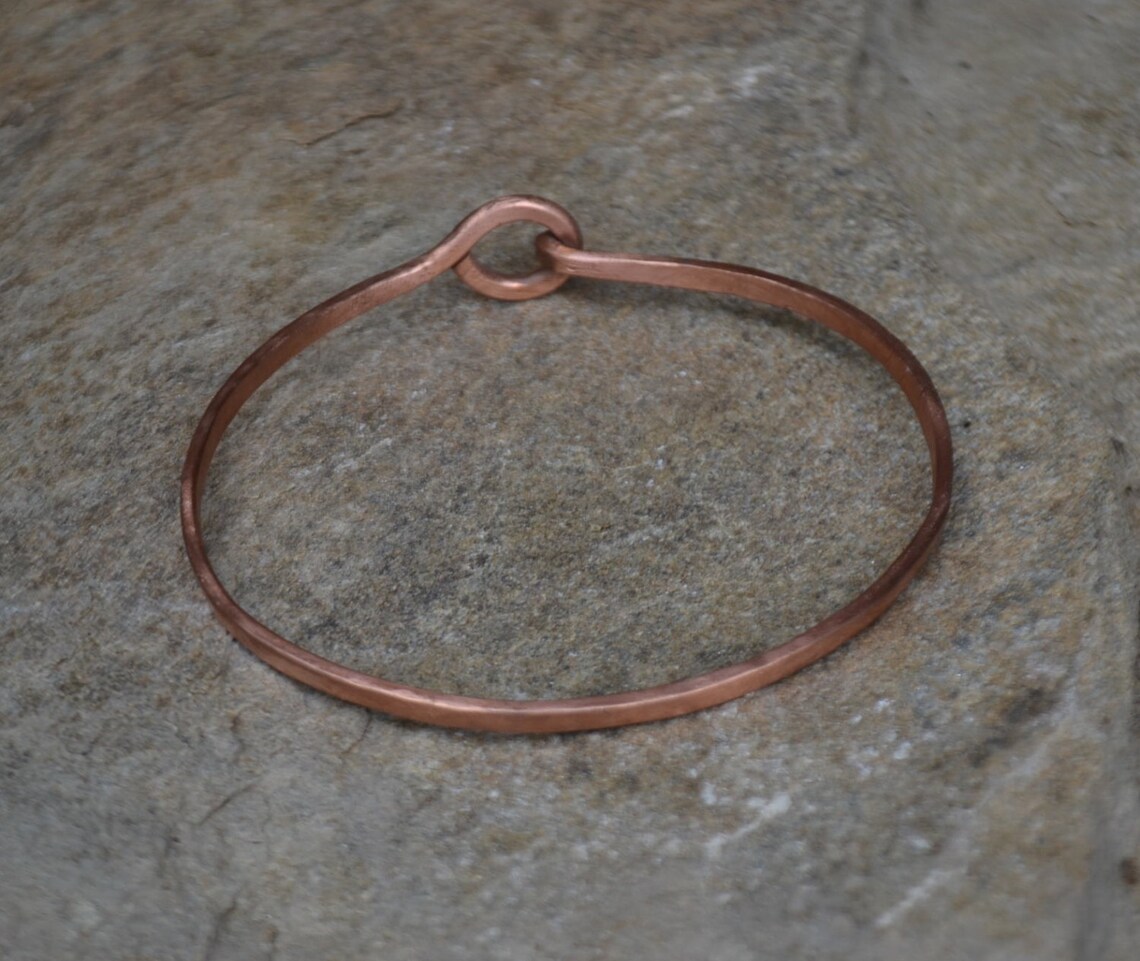 Copper Bangle Simple Copper Bangle Recycled Copper Bracelet - Etsy