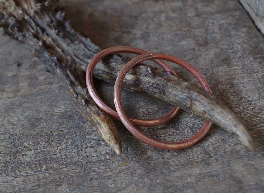 Large Copper Hoops 10 Gauge, Basic Hoops for Tunnel 8 Gauge, Copper ...
