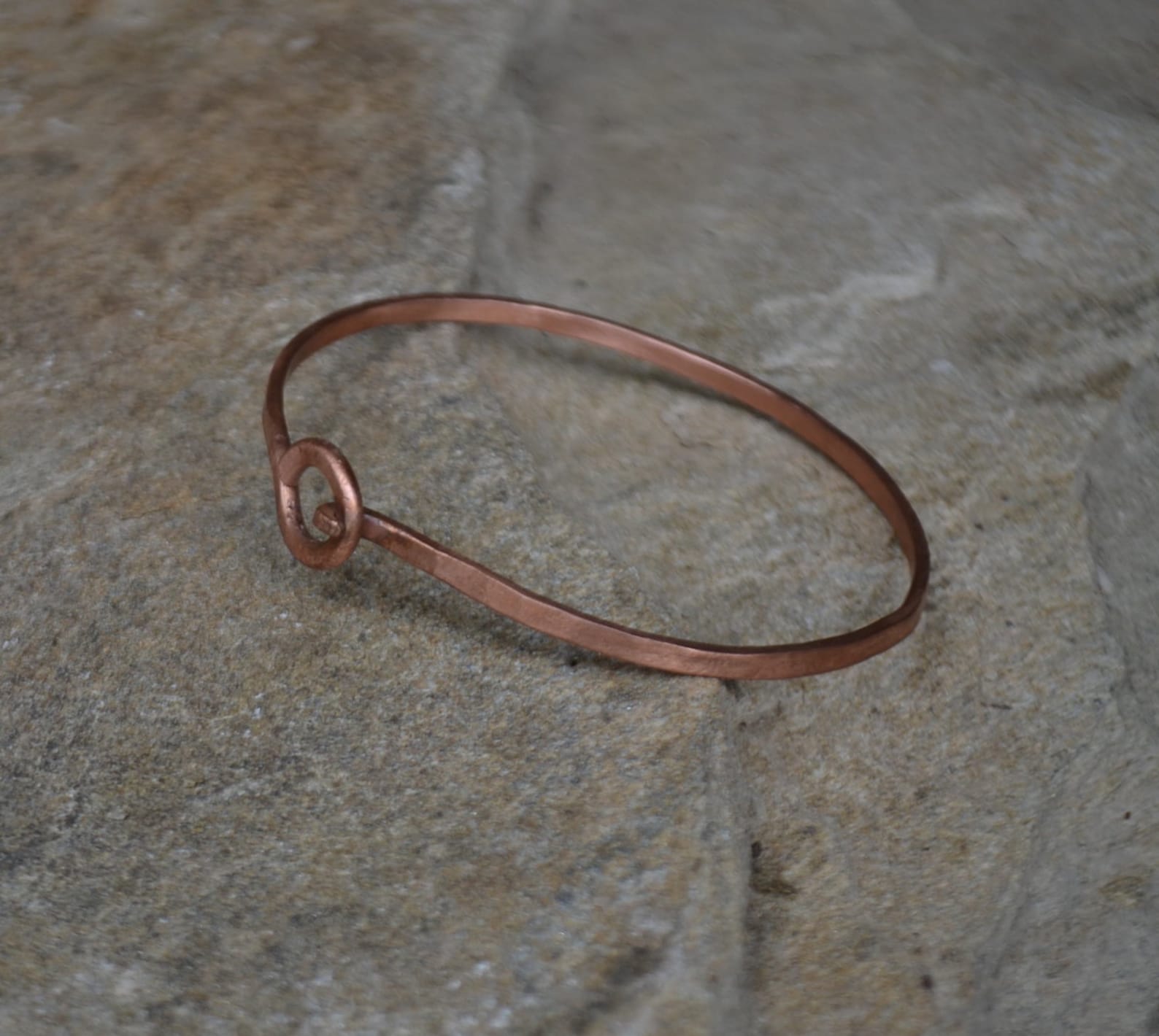 Copper Bangle, Simple Copper Bangle, Recycled Copper Bracelet, Women ...