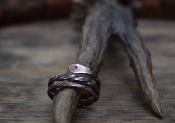 Snake ring hand forged snake ring serpent ring torc ring | Etsy