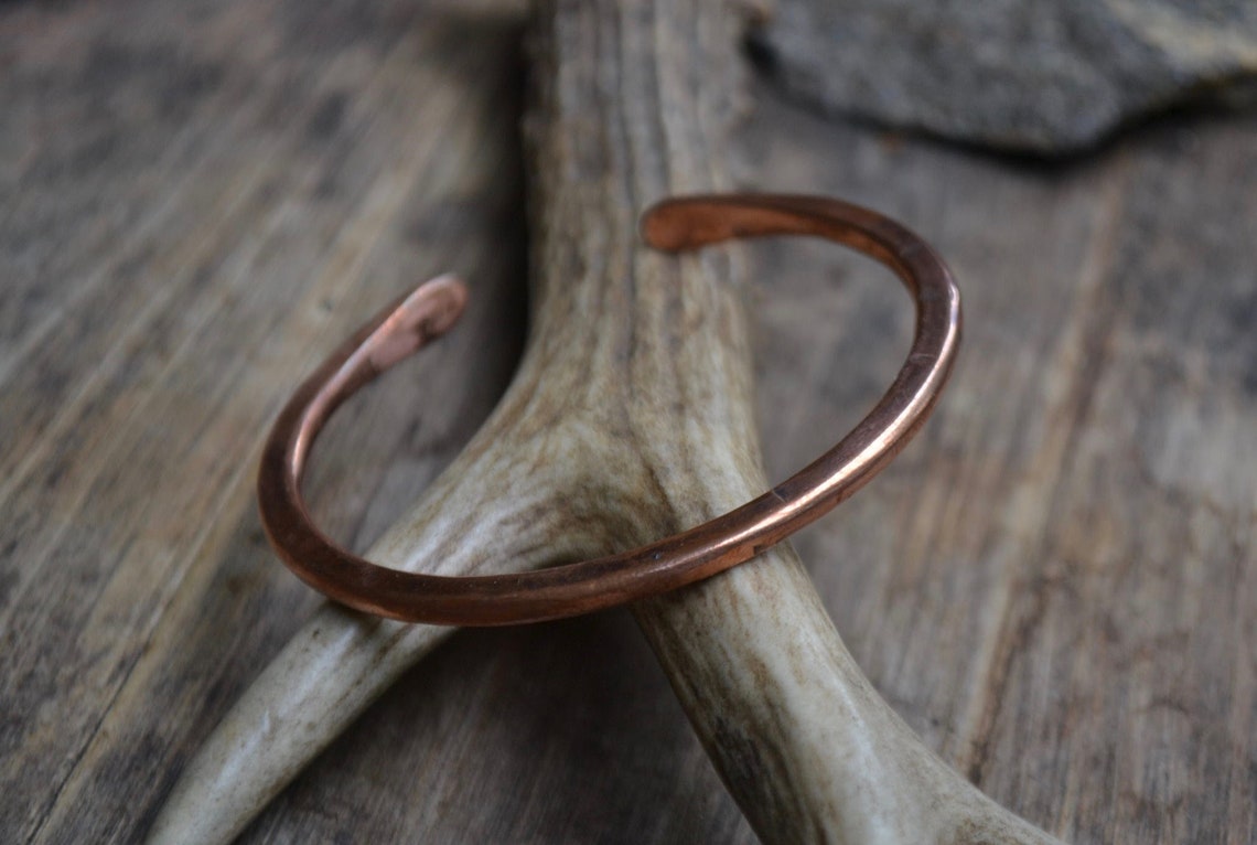 Men's Copper Bracelet, Simple Copper Bracelet, Mens Copper Bracelet ...