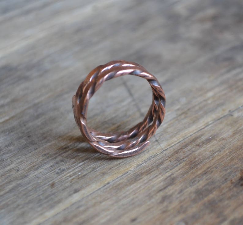 Snake ring hand forged snake ring serpent ring torc ring | Etsy