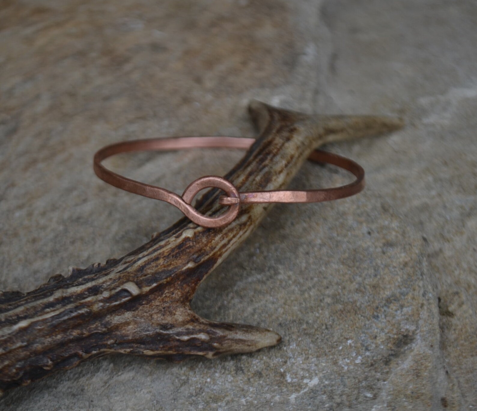 Copper Bangle, Simple Copper Bangle, Recycled Copper Bracelet, Women ...