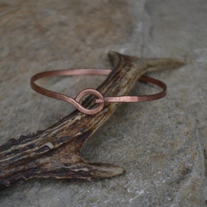 Copper Bangle, Simple Copper Bangle, Recycled Copper Bracelet, Women ...