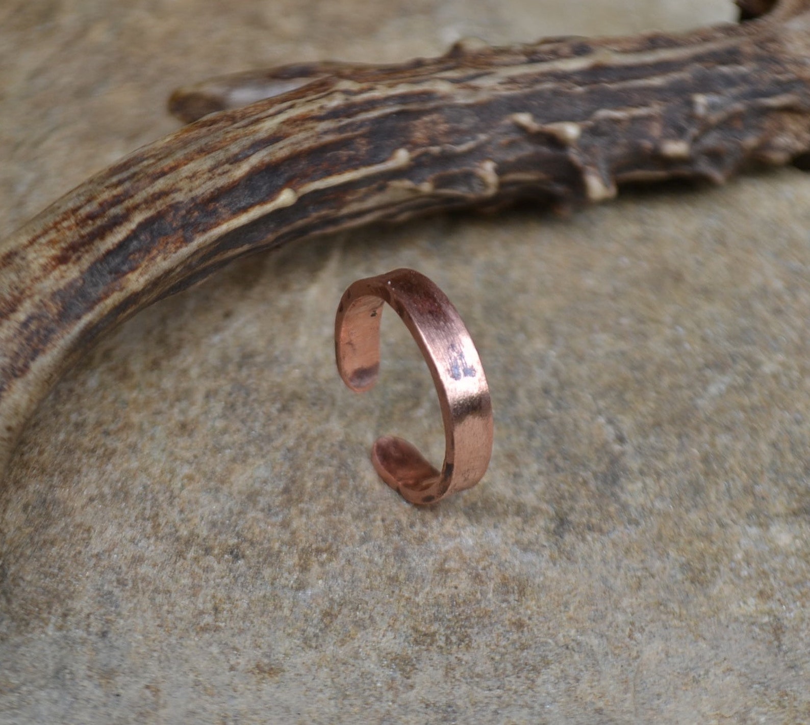 Adjustable copper ring band simple copper adjustable ring | Etsy