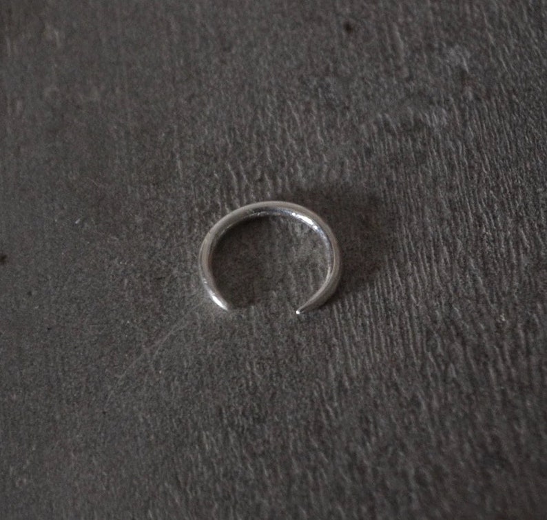 Open septum nose ring sterling septum ring sterling silver | Etsy