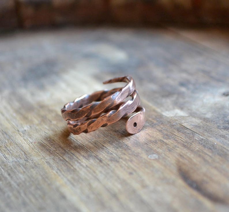 Snake ring hand forged snake ring serpent ring torc ring | Etsy