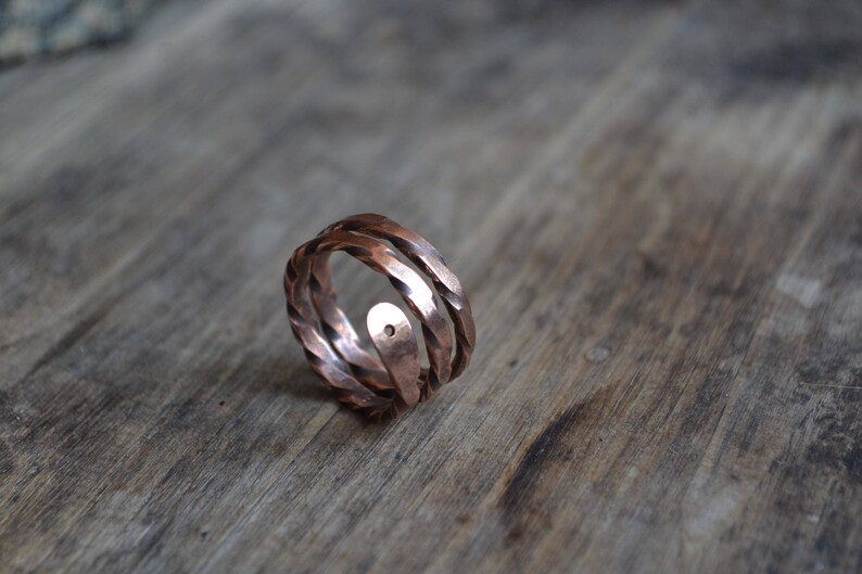 Snake ring hand forged snake ring serpent ring torc ring | Etsy