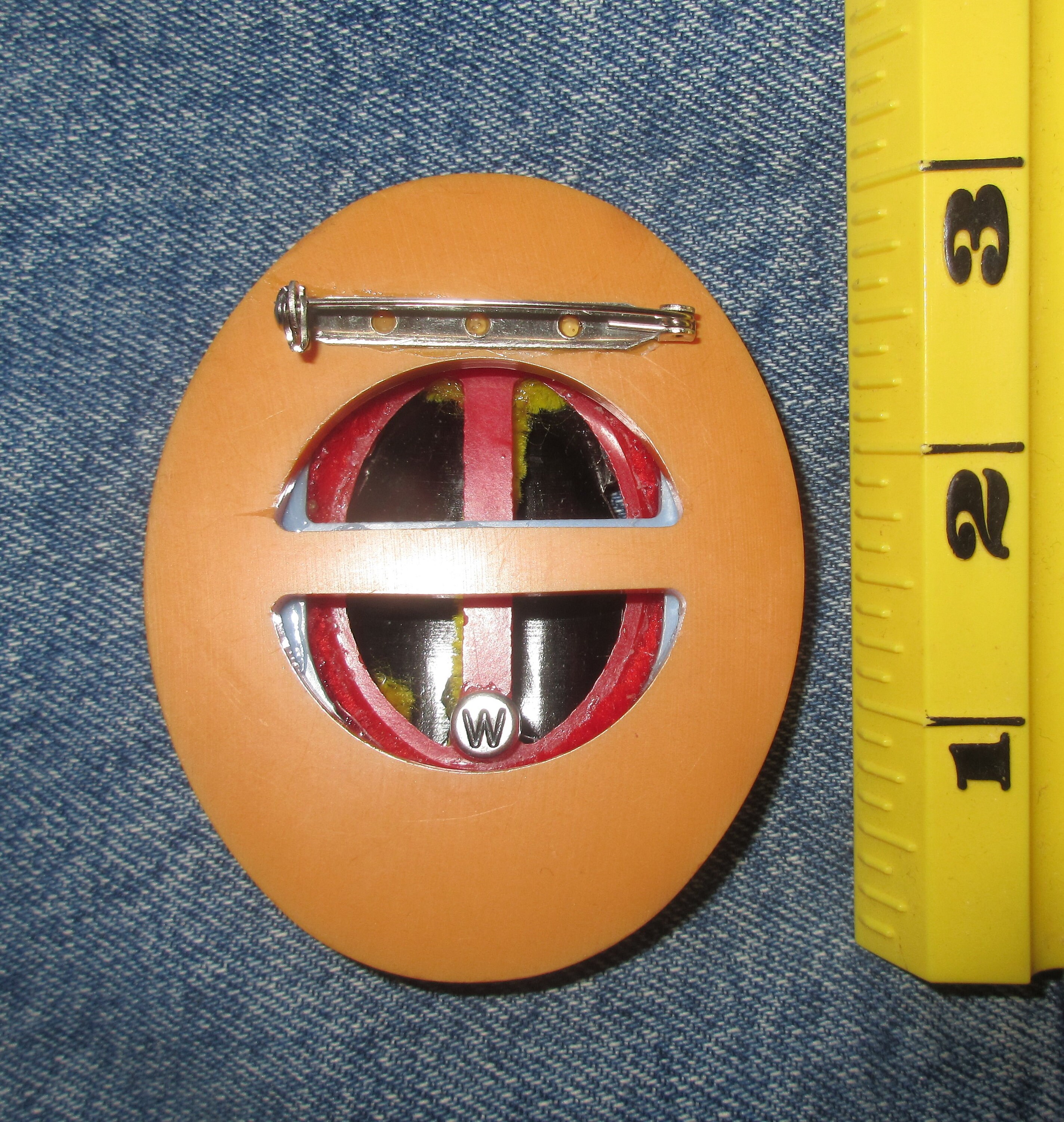 Vintage Little Girl on Tin Clicker Original Brooch - Etsy