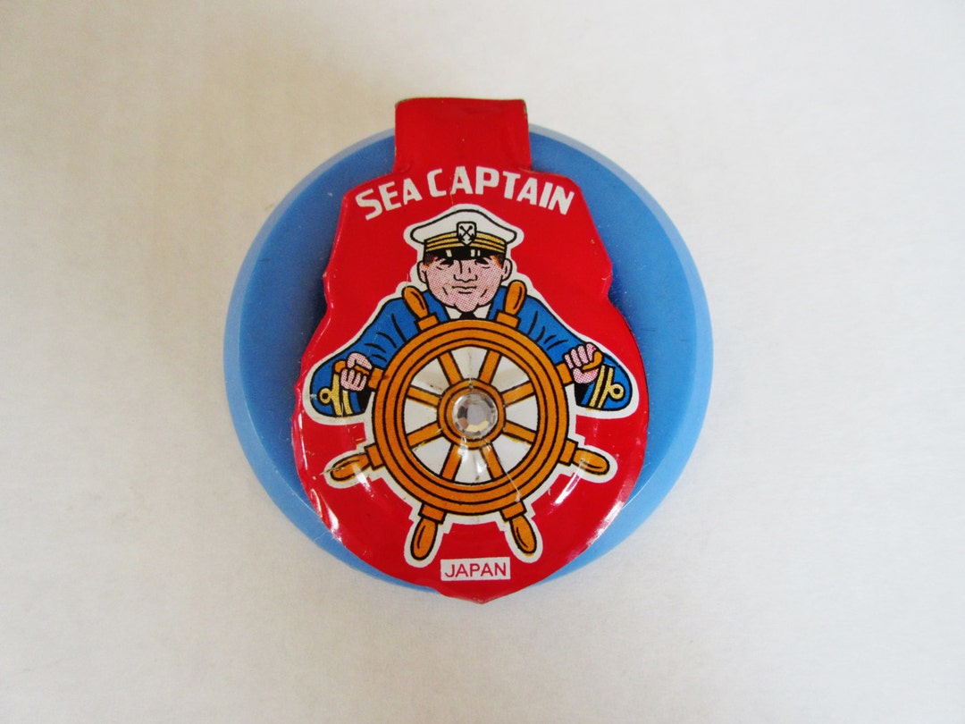 Vintage Metal Clicker '"sea Captain" One-of-a-kind Pin - Etsy