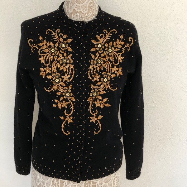 Black Gold Sweater - Etsy