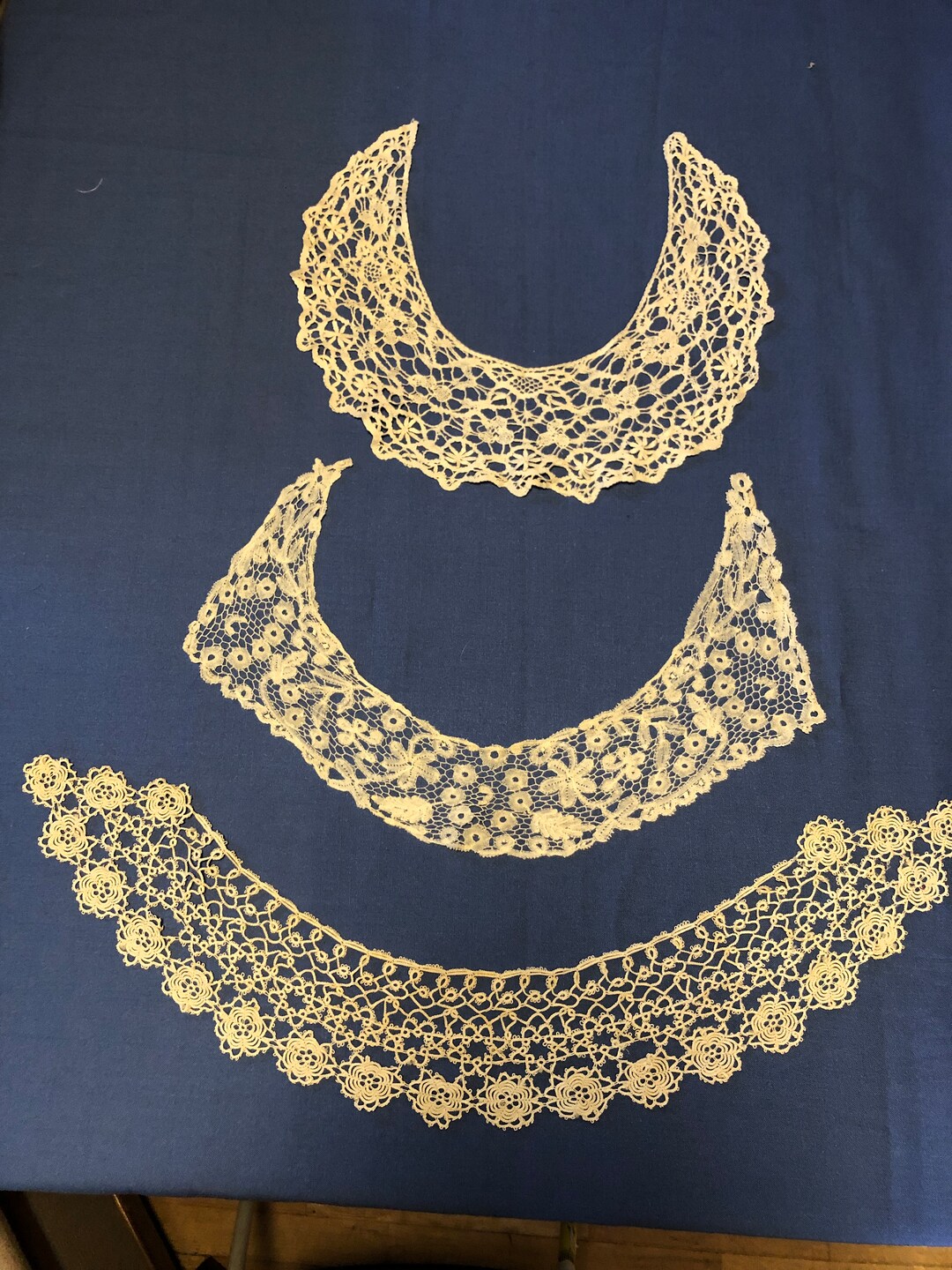 3 Antique Lace Collars: Junk Journal Mixed Media Resotationjun - Etsy