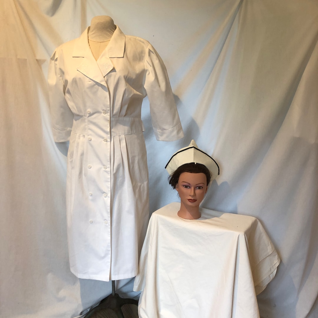 Women's Nurse Costume Vintage Hat Nurse Betty Nurse Ratchet Cosplay ...