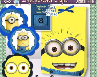 Minion Gift Tag | Etsy