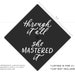 She Mastered It Master's Graduation Cap Vinyl Decal, Handlettered ...