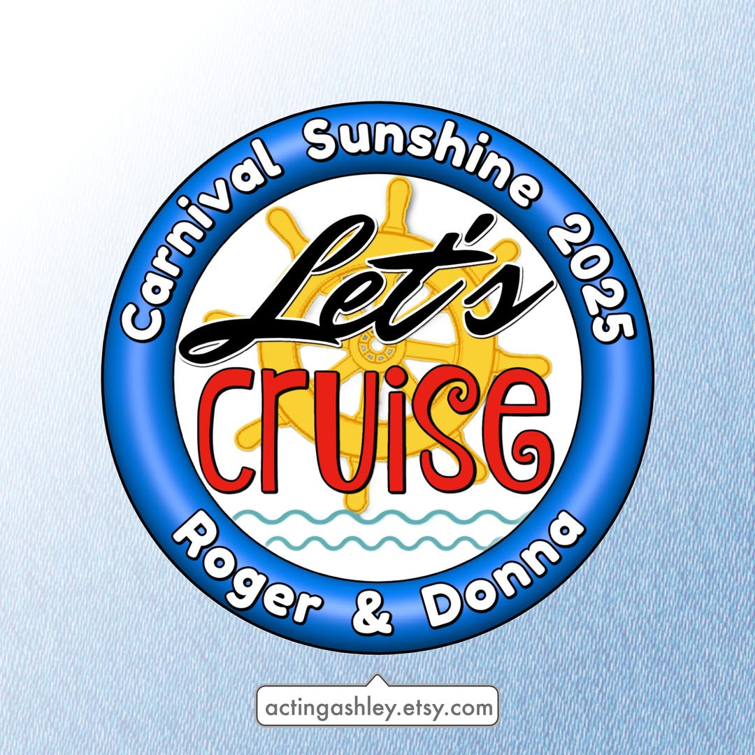 Let's Cruise Personalized Cruise Door Magnet - Etsy