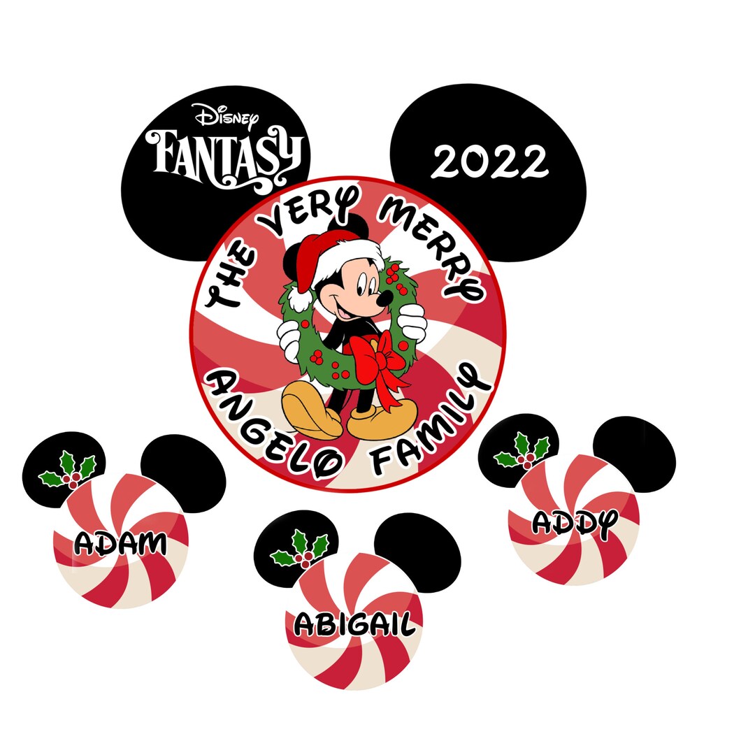 Very Merry Family Christmas Disney Cruise Door Magnet Set - Etsy
