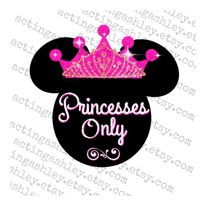 Princesses Only Mickey Head Cruise Door Magnet - Etsy