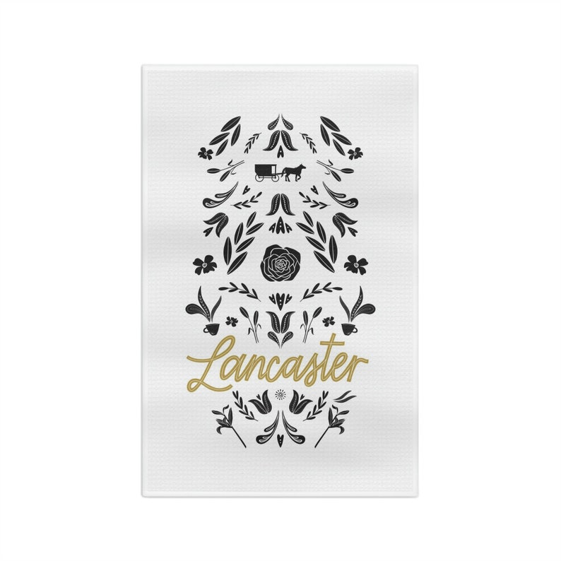 Lancaster Love Mustard Gold and Black Tea Towel Highly - Etsy