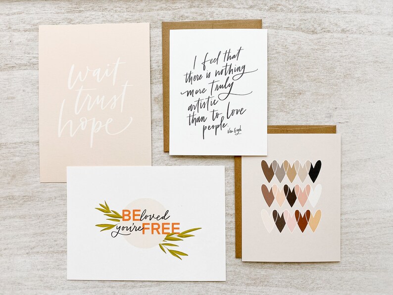 Blank Inside Greeting Card Hearts of the World Heart - Etsy