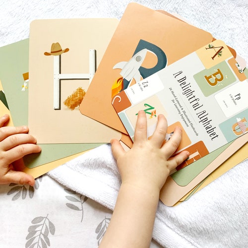 SIGN LANGUAGE Color Coded Montessori Cards Flash Cards Three | Etsy