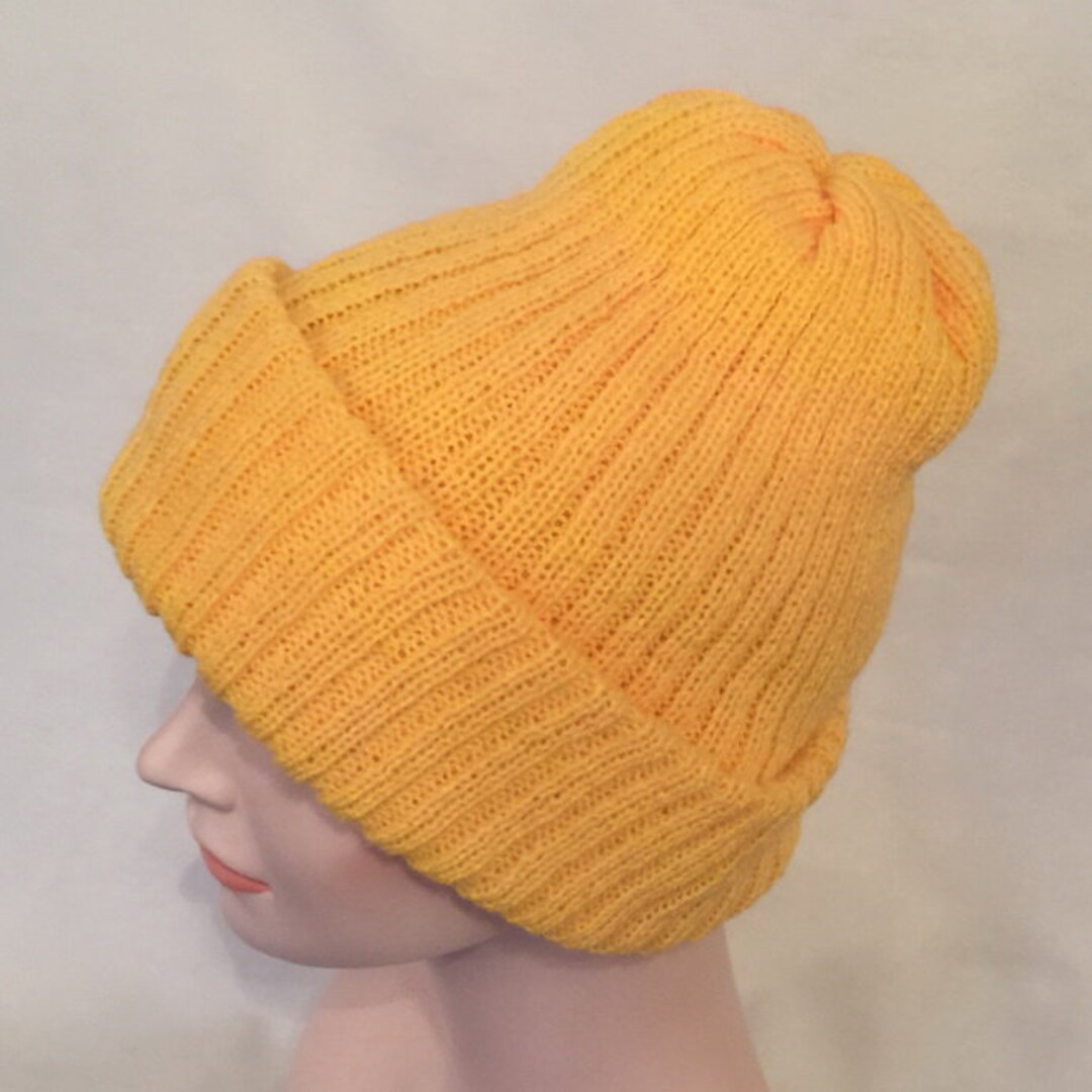 Yellow Double Layered Hat - Icelandic Production - Etsy
