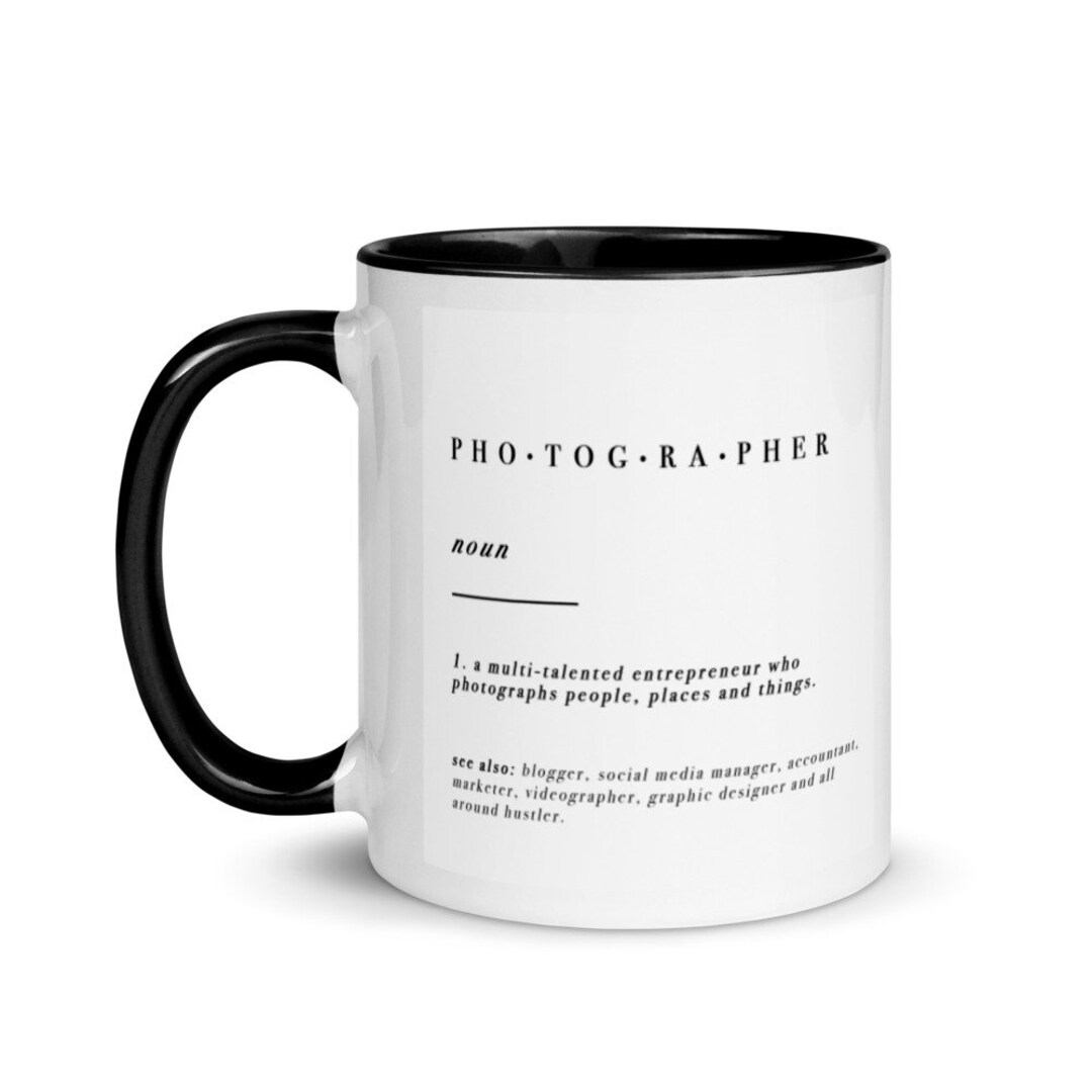 Photographer Definition Mug – Photographer Coffee Mug - Gift for ...