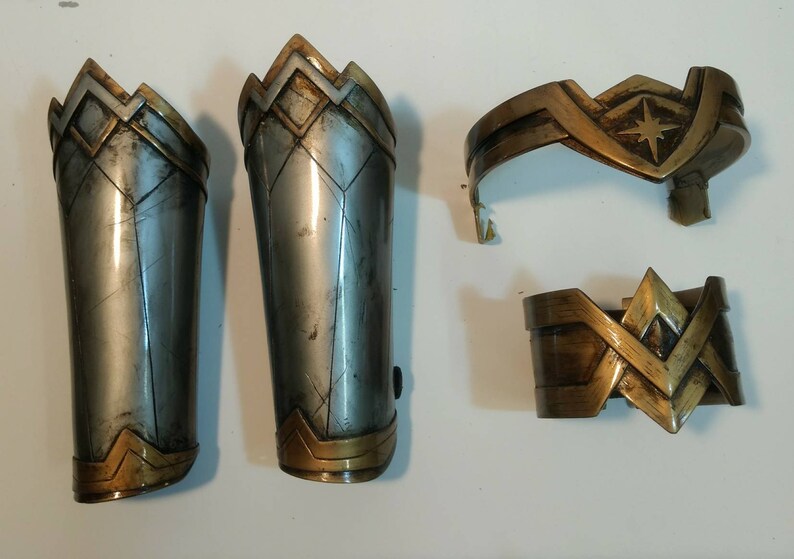 Wonder Woman Coldcast Bracers and Armband with Handwraps | Etsy