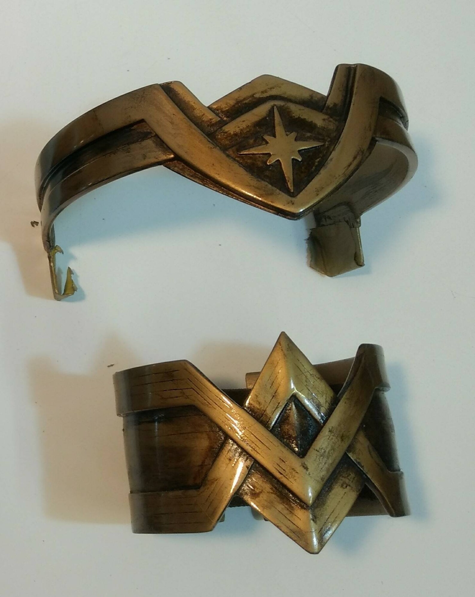 Wonder Woman Coldcast Bracers and Armband with Handwraps | Etsy