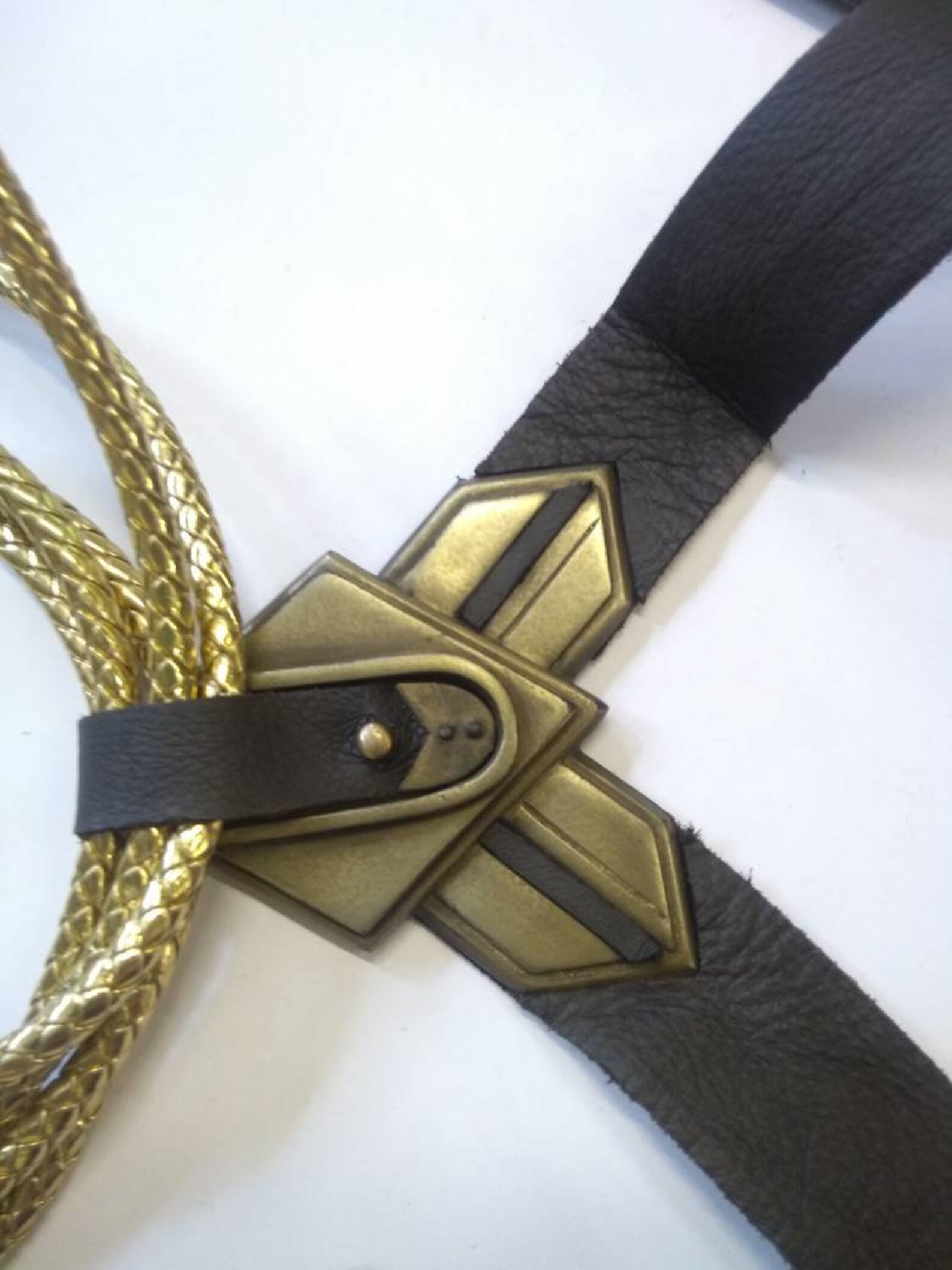 Wonder Woman Harness: Leather and Resin Bauldric - Etsy