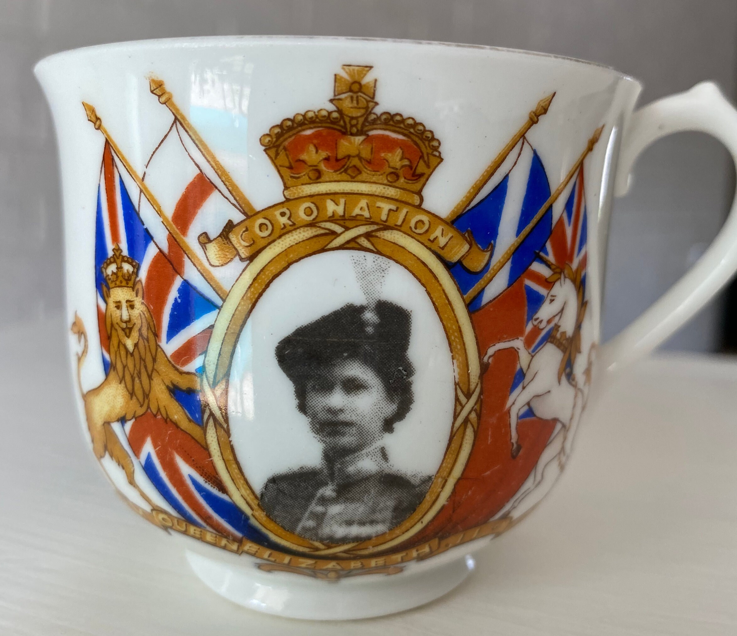 Queen Elizabeth II Coronation Cup, Souvenir - Etsy