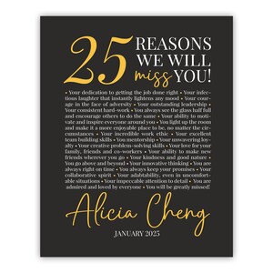 We Will Miss You Retirement Print Gift for Women, Sentimental Gift for ...