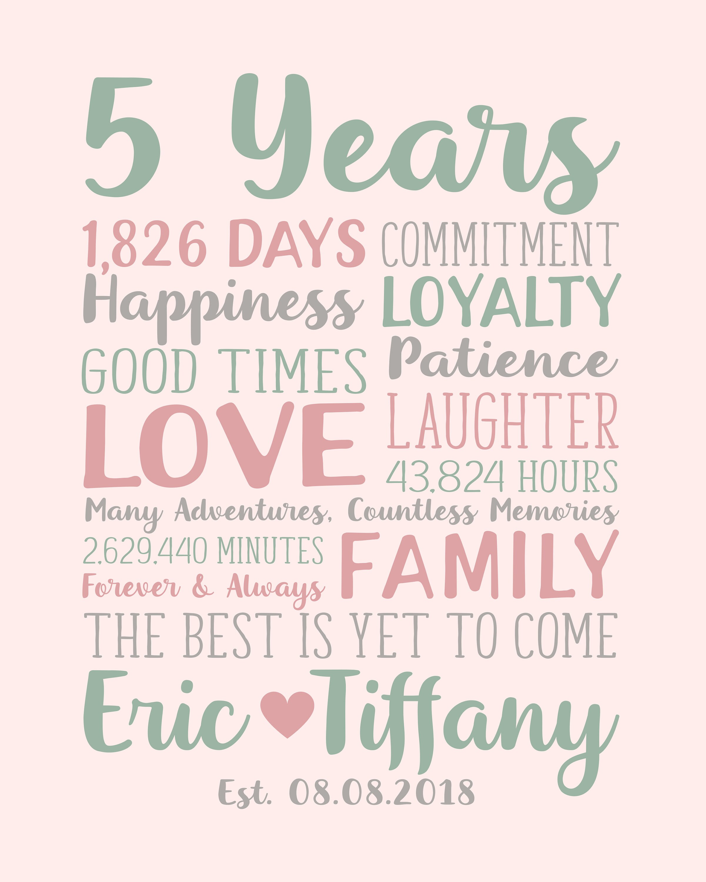 5 Years Anniversary Quotes