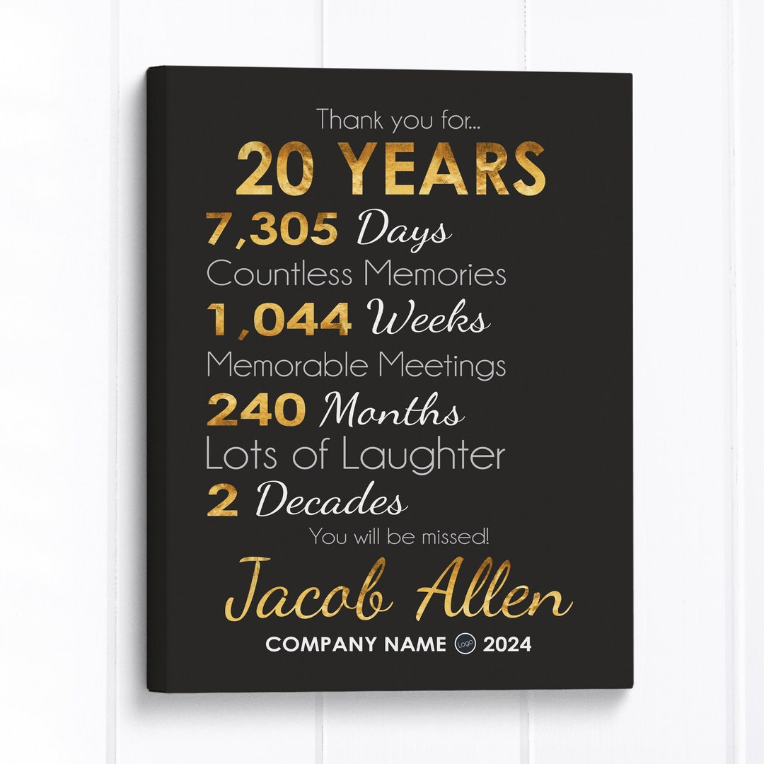 Coworker Personalized Gift, Leaving Job, Employee Retirement Poster ...