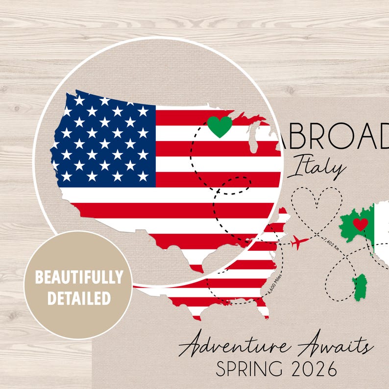 Study Abroad Gift for Student: Farewell Sign, Going Away Party Print ...