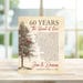 60th Anniversary Gift - Personalized Poem Art Print With Tree & Birds ...