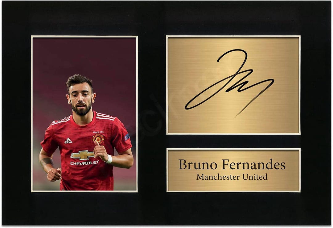 Bruno Fernandes Manchester United Signed Limited Edition Memorabilia ...
